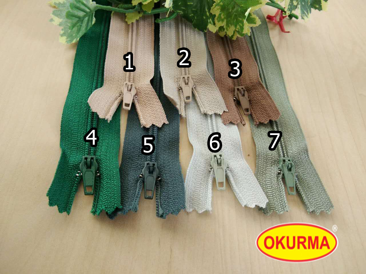 OZ S8 #3 SAB Zippers Per PC